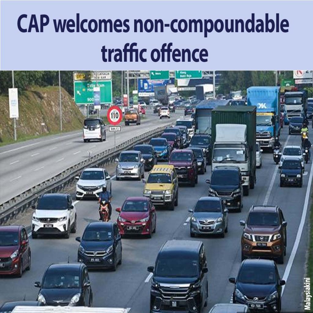 CAP welcomes non-compoundable traffic offence – Consumers Association ...