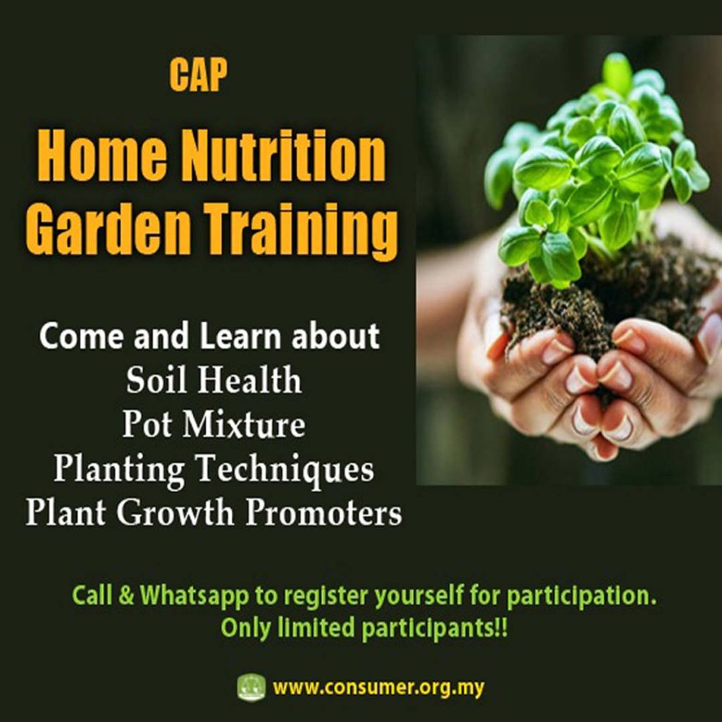 Home Nutrition Garden Training – Consumers Association Penang
