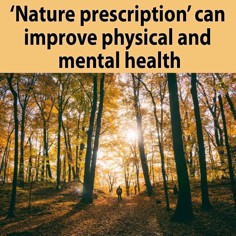 ‘Nature prescription’ can improve physical and mental health ...
